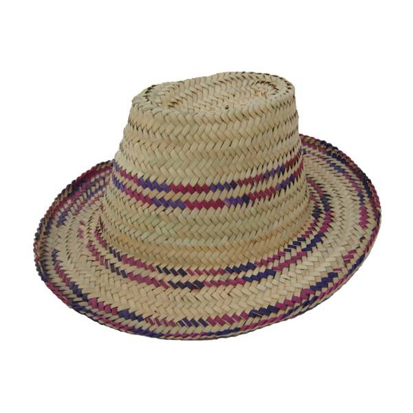 Chapeau en doum coloré - La Vannerie d'aujourd'hui
